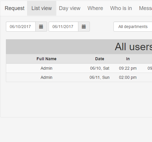 SCREENS - OpenTimeClock.com - Web based Free online time clock system ...
